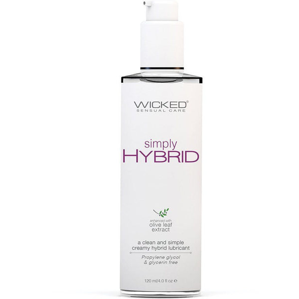 Wicked Simply Hybrid Lube - Water Based Lube - Silicone Based Lube ...